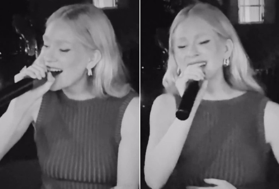 Marina Ruy Barbosa canta hit de Marina Lima em karaokê; assista