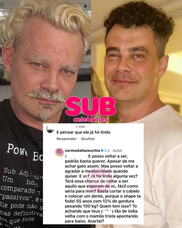 Carmo Dalla Vecchia transforma o sorriso após detonar internauta que ...