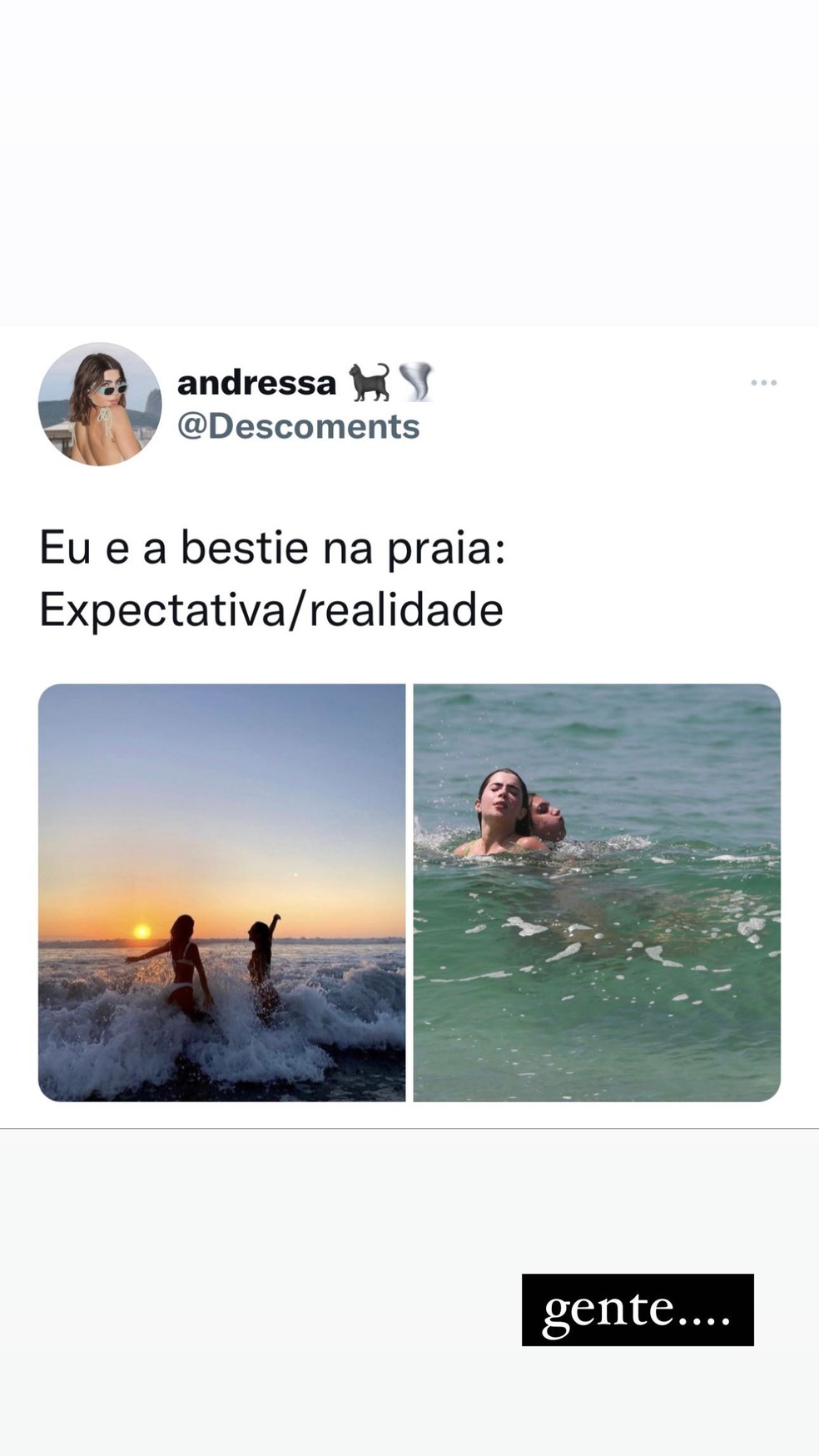 Jade Picon explica situação em praia que virou meme: 'Não ri'