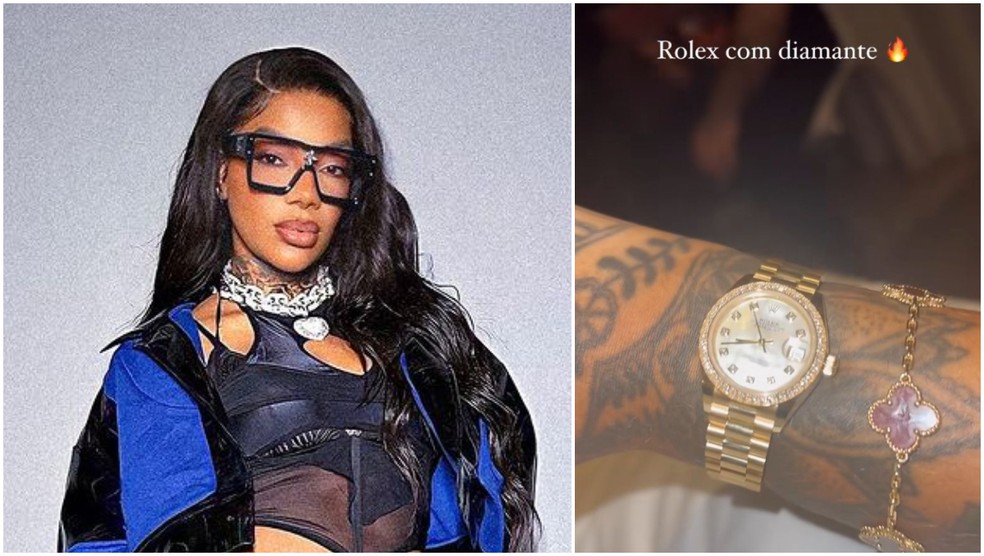 Ludmilla aumenta coleção de luxo com Rolex de ouro e diamantes; veja o ...