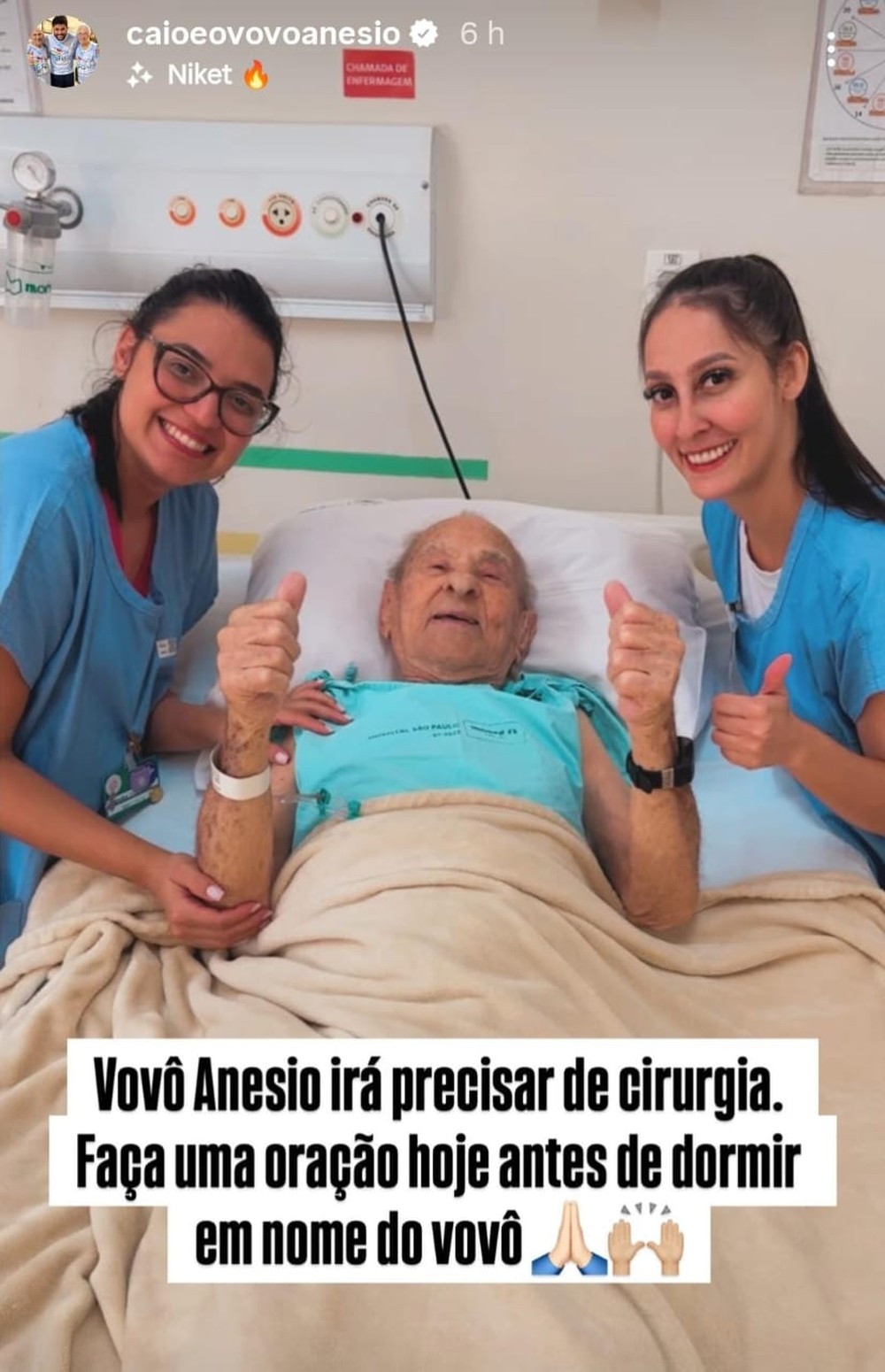 Influenciador Vovô Anésio, de 88 anos, sofre acidente e vai passar por ...