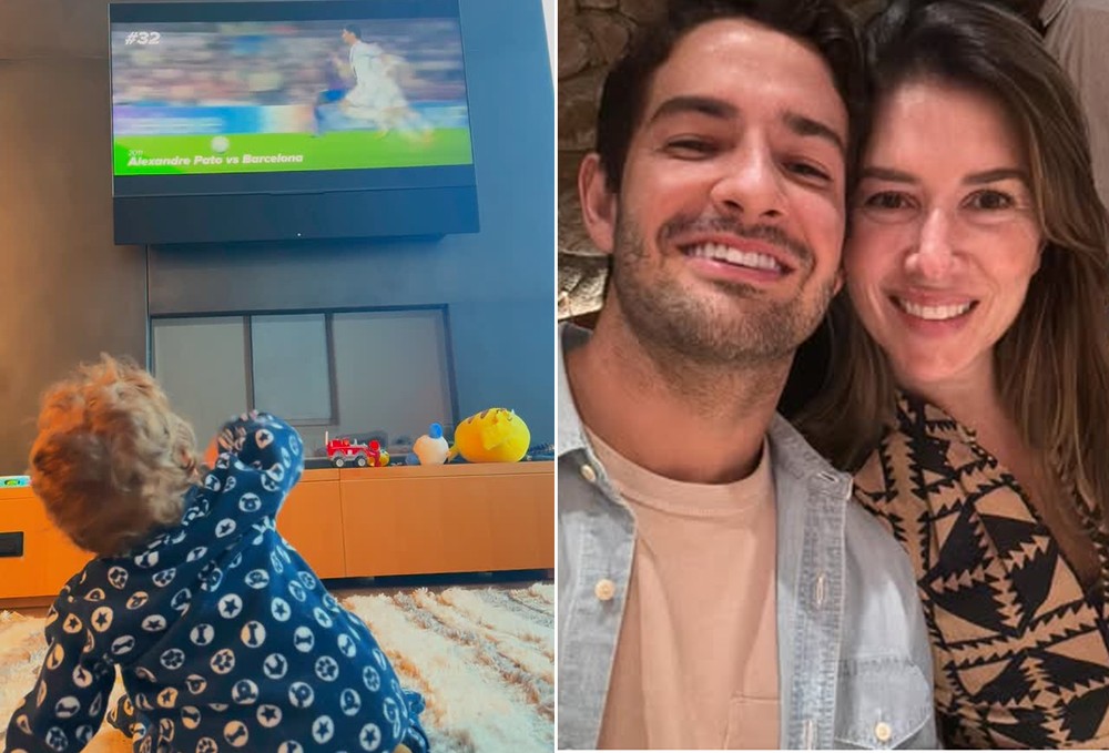 Alexandre Pato mostra o filho de 1 ano lhe vendo jogar: 'Como sonhei ...