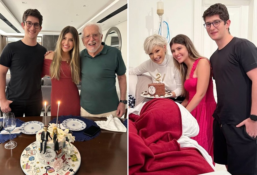 Carlos Alberto de Nóbrega e Andréa Nóbrega celebram os 24 anos dos gêmeos