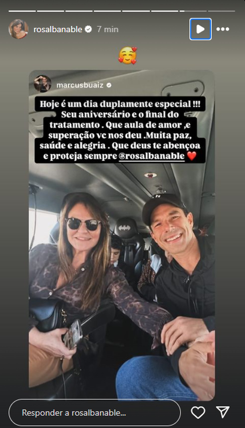 Marcus Buaiz e Rosalba Nable — Foto: Reprodução/Instagram