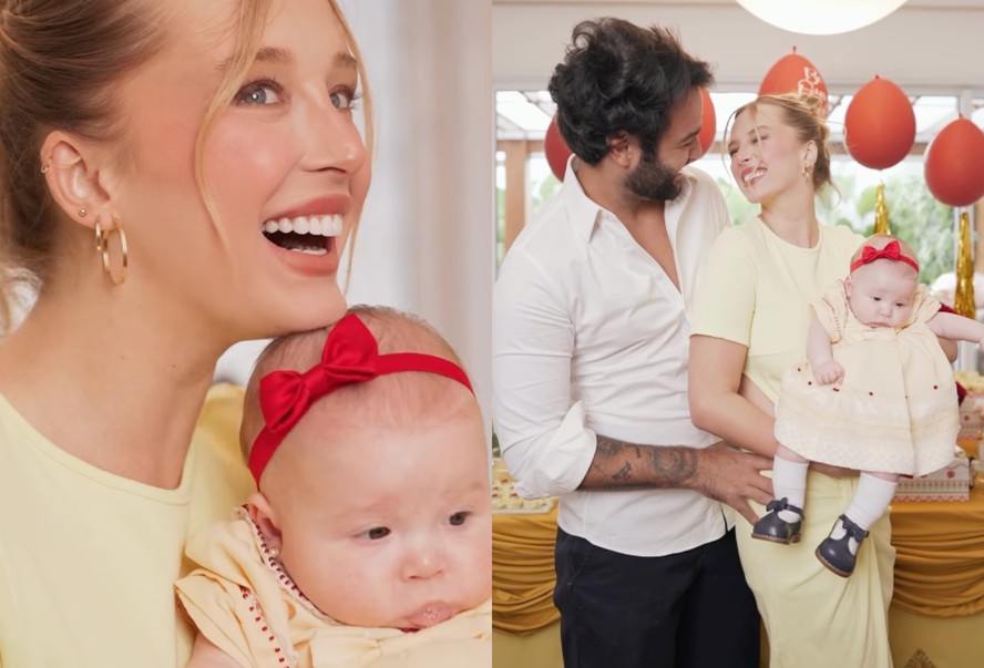 Duda Reis mostra detalhes da festa de três meses da filha, Aurora