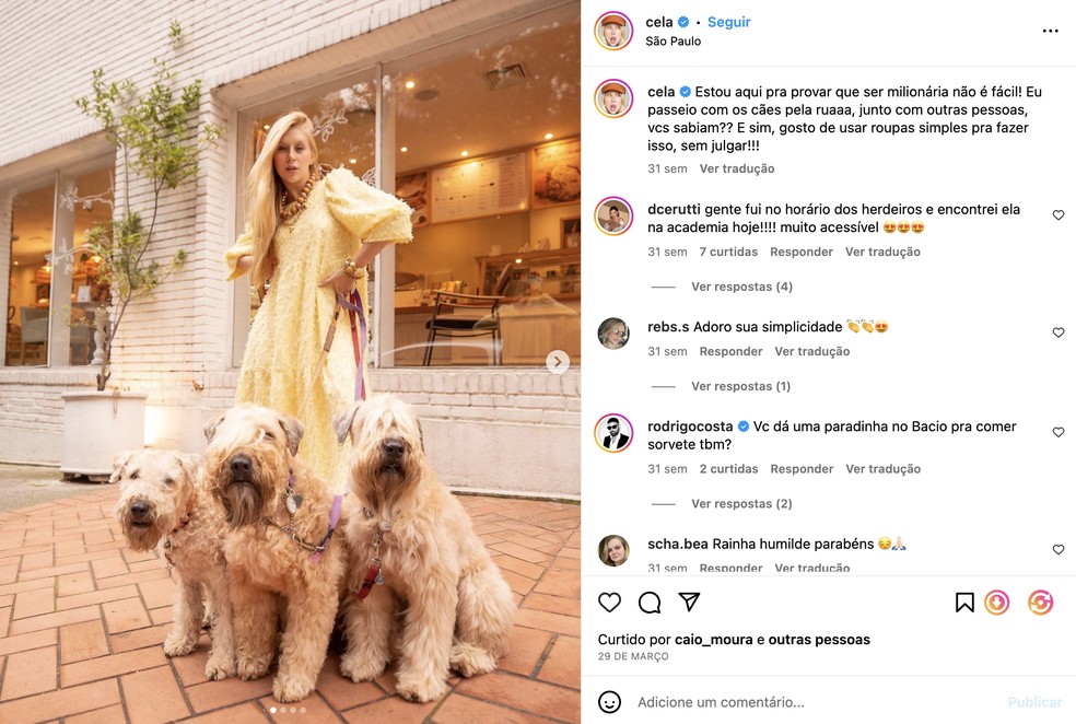 Famosa por personagem de jovem milionária, Cela Lopes revela origem ...