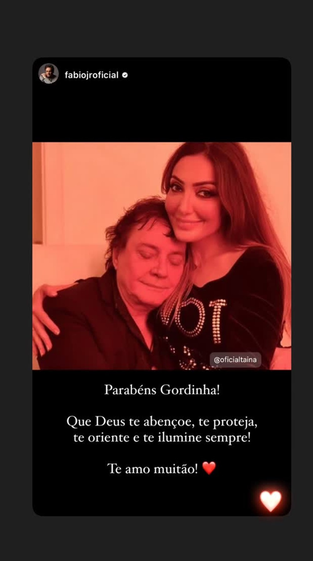 Fábio Jr. homenageia a filha após ser ignorado nas redes no Dia dos ...