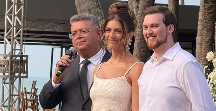 Luma, primogênita de Elaine Mickely e César Filho, se casa no civil com ...