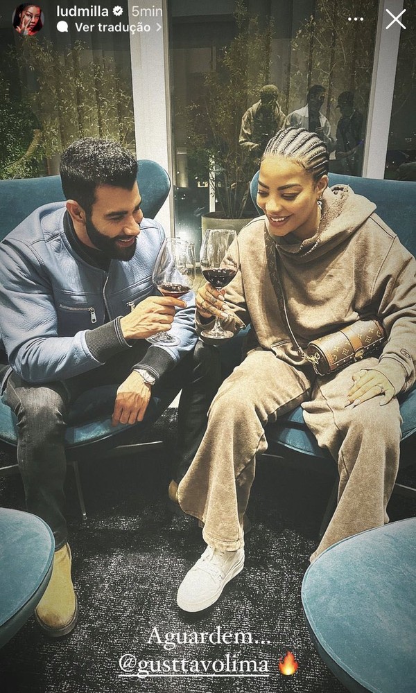 Ludmilla compartilha encontro com Gusttavo Lima e é criticada por fãs