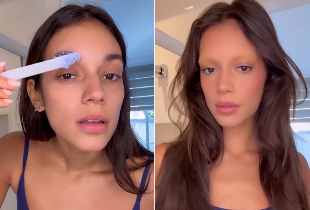 Ex-BBB Alane Dias muda o visual e descolore as sobrancelhas; veja o ...