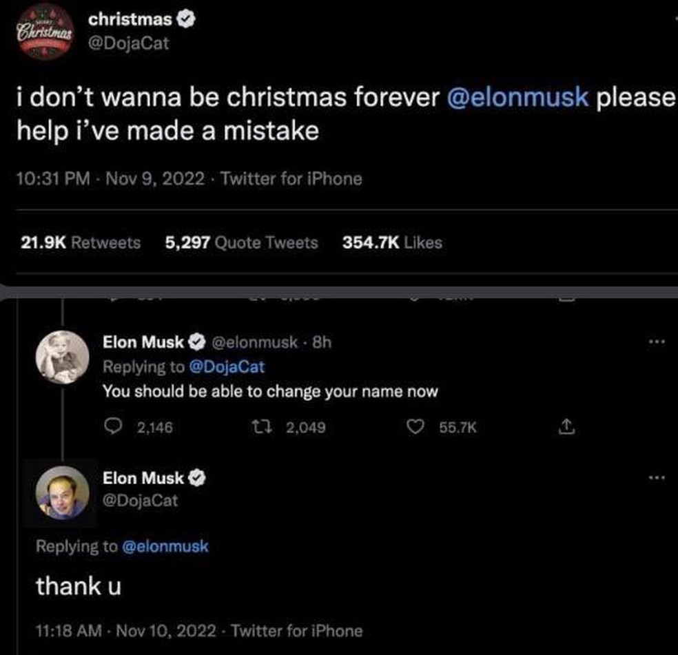 GKay após mudar nome no Twitter e não poder reverter: 'Valeu, Elon Musk'