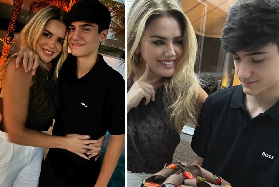 Mari Alexandre comemora os 16 anos de Záion, seu filho com Fábio Jr.