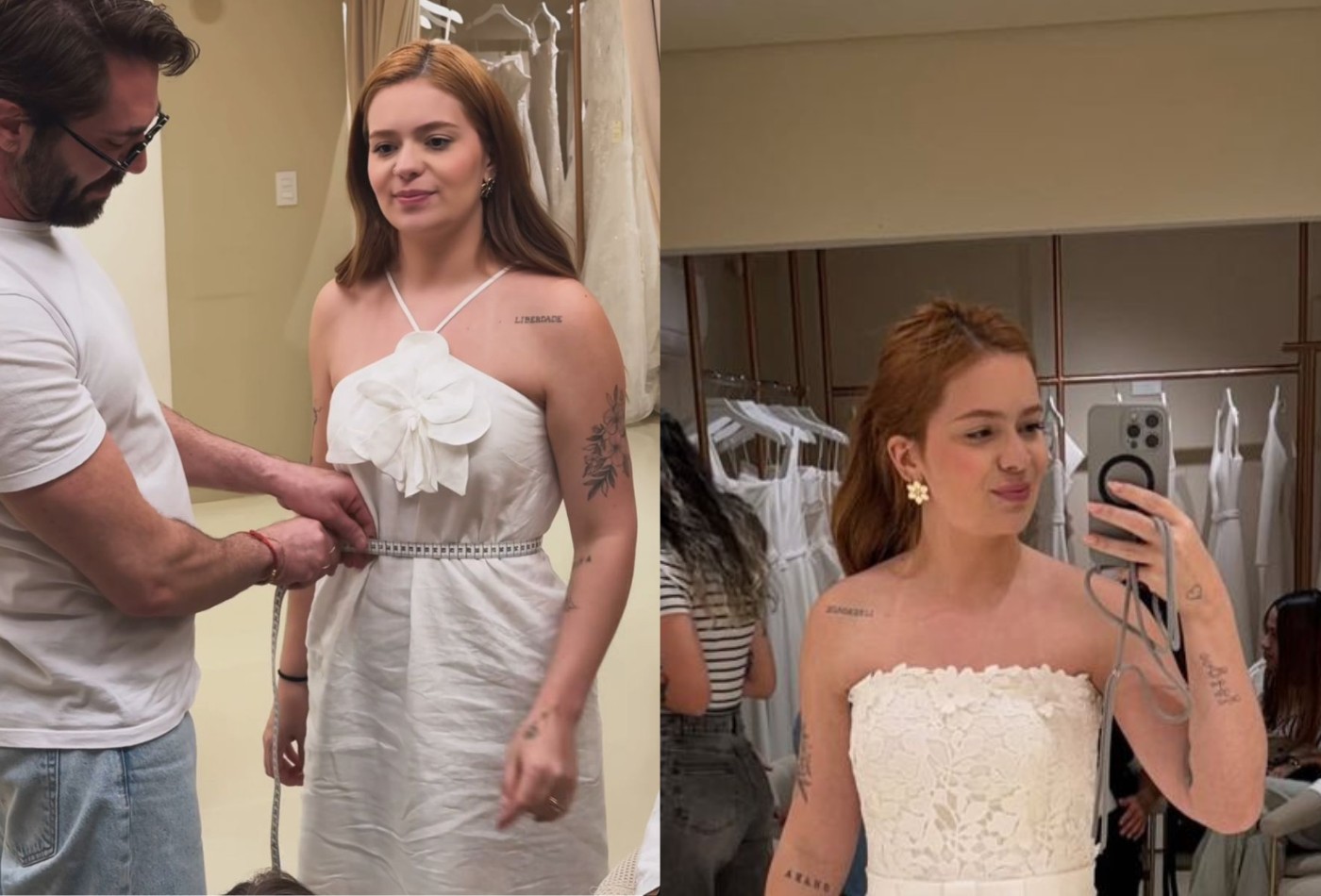 Viih Tube prova vestido de noiva durante preparativos para casamento ...