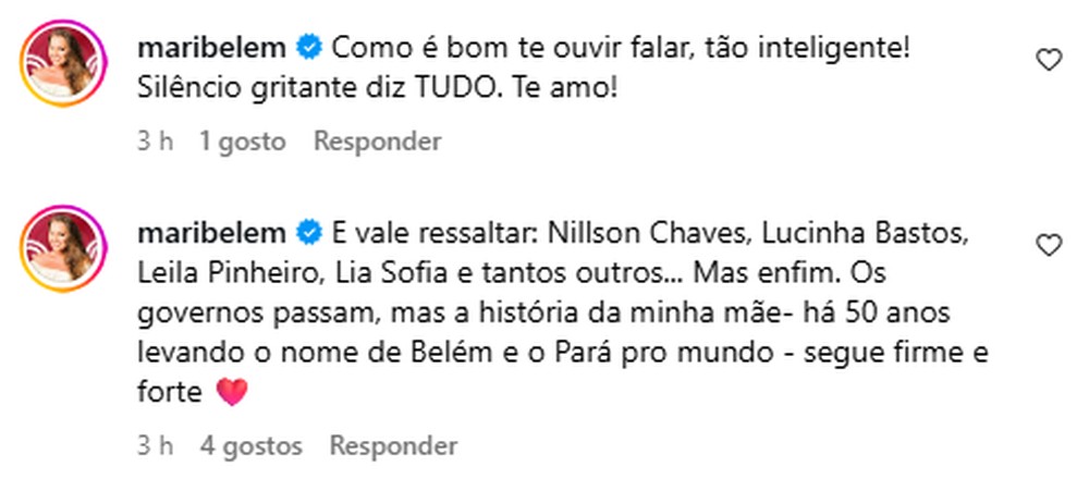 Filha de Fafá de Belém sobre ausência da mãe no Amazônia Live ...