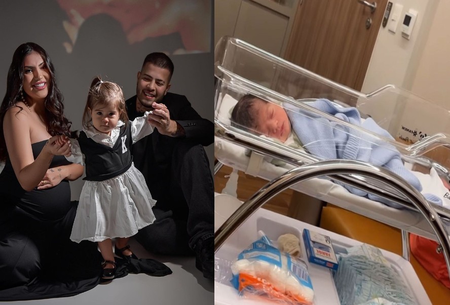 Filho de Jottapê e Estefany Boro nasce no carro, e cantor tranquiliza fãs; vídeo