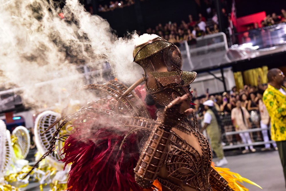 Veja as fantasias que marcaram os desfiles das escolas de samba de SP