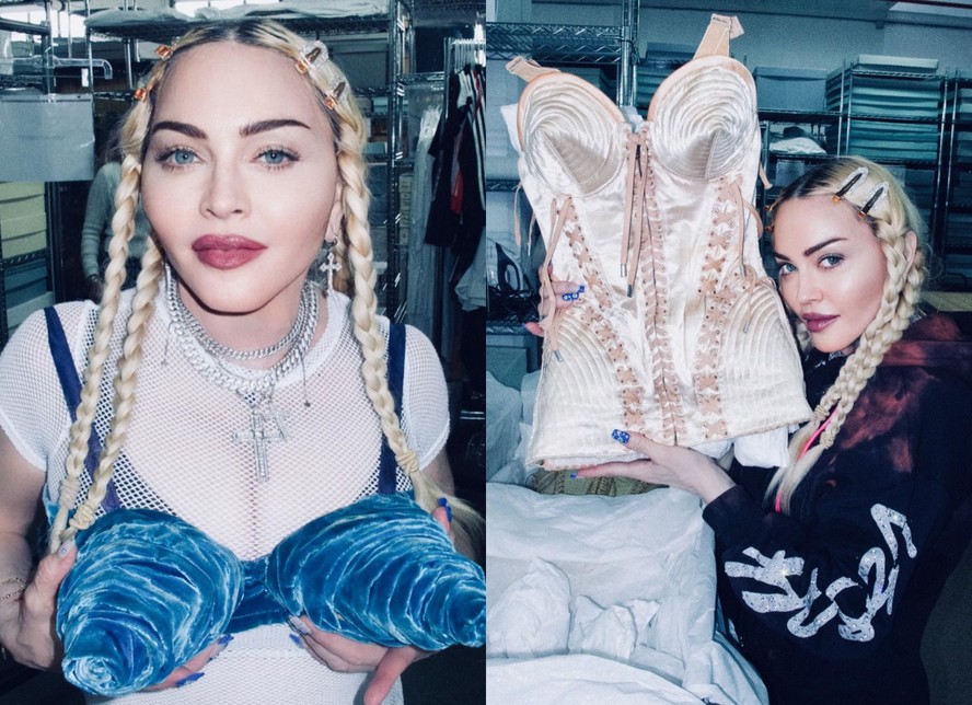 Madonna revisita figurinos icônicos de sua carreira e impressiona com ...