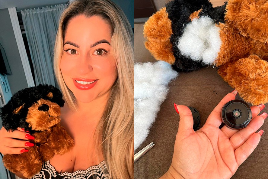Após alerta, musa do OnlyFans diz ter descoberto câmera escondida em ursinho dado por fã