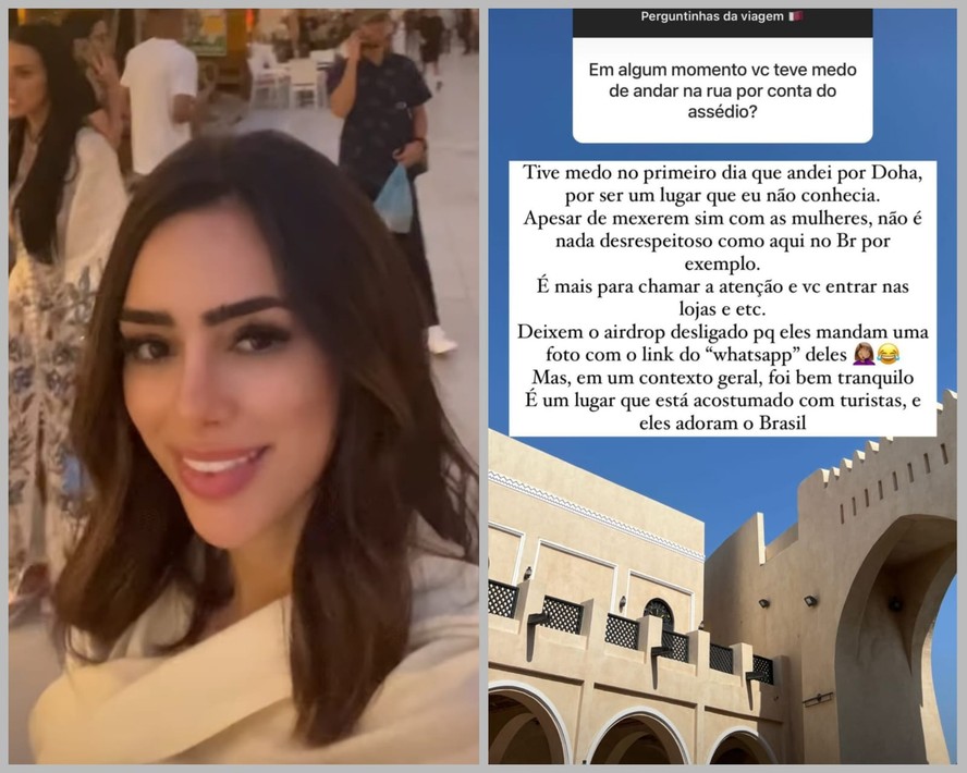 Bruna Biancardi, ex de Neymar, fala sobre assédio nas ruas do Catar ...