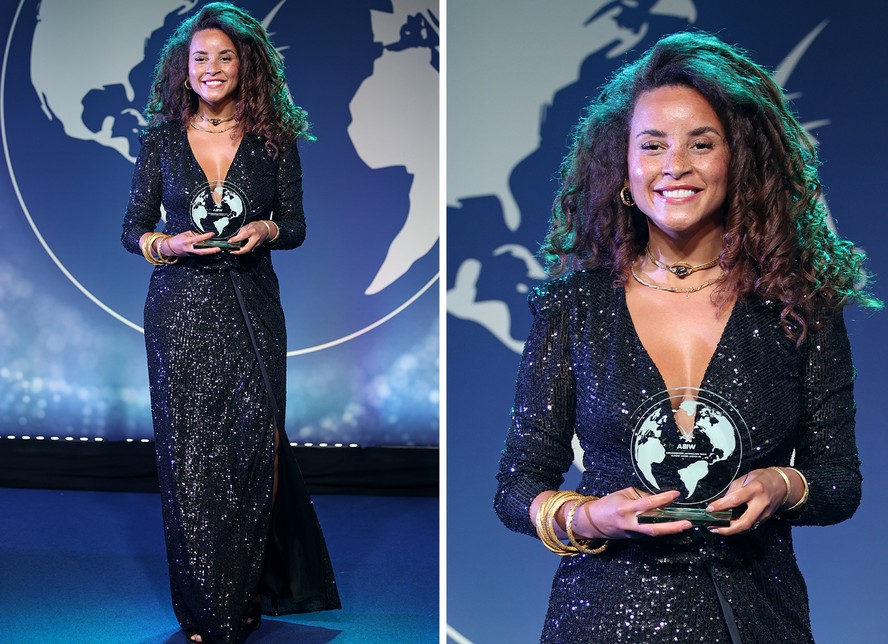 Domitila Barros recebe prêmio de influencer global no Festival de ...