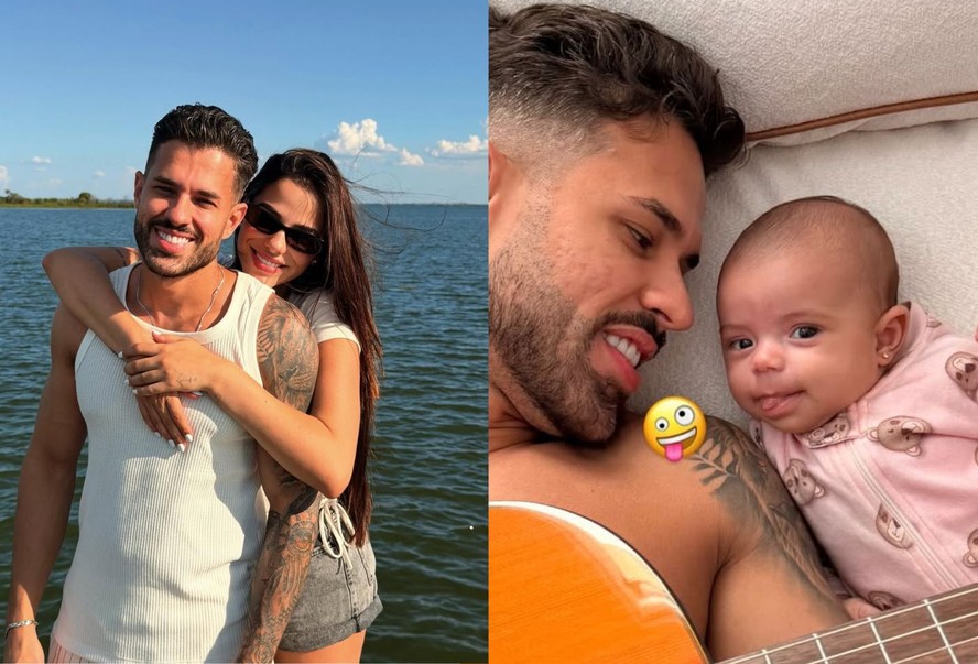 Key Alves mostra filha, Rosamaria, reagindo ao pai, Bruno Rosa, tocando ...