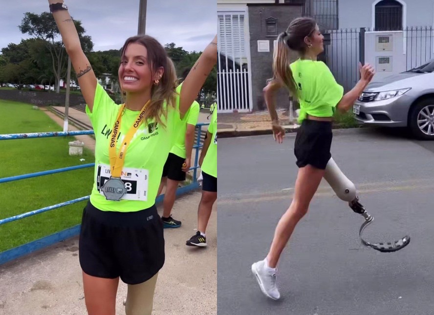 Paola Antonini participa de corrida e celebra resultado: 'Sabia que seria um desafio'