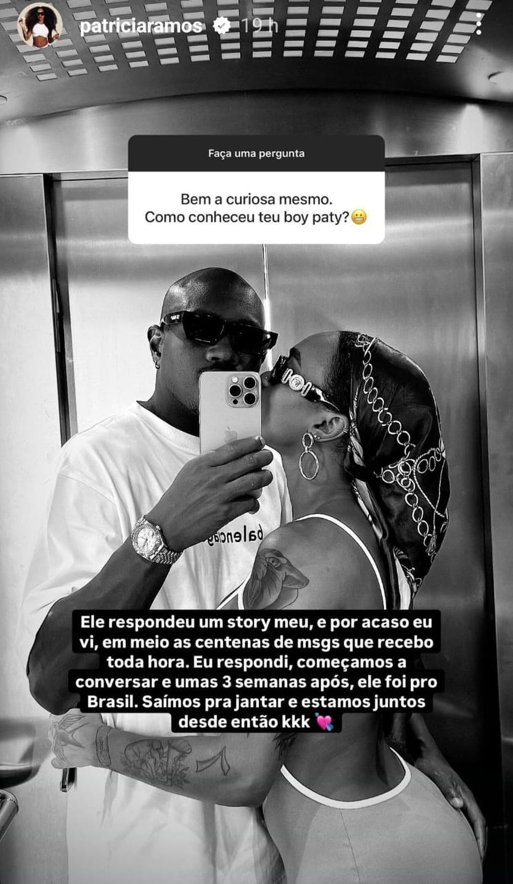 Patrícia Ramos conta como conheceu novo namorado, o jogador de futebol ...