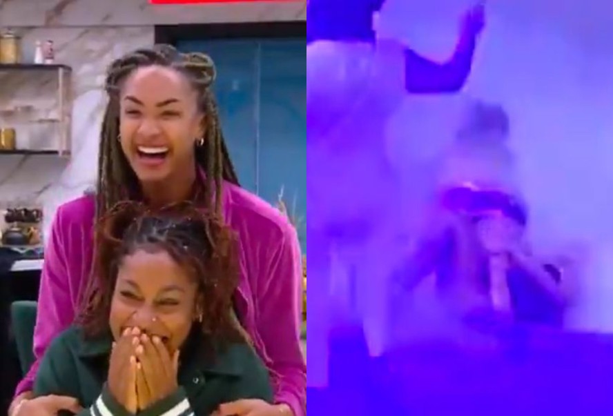 Thamiris fala sobre beijo em Aline durante festa no BBB 25: 'Senti a língua'