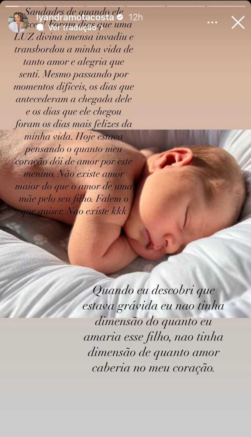 Lyandra Costa exalta o filho: 'Me tornar mãe foi a melhor coisa que ...
