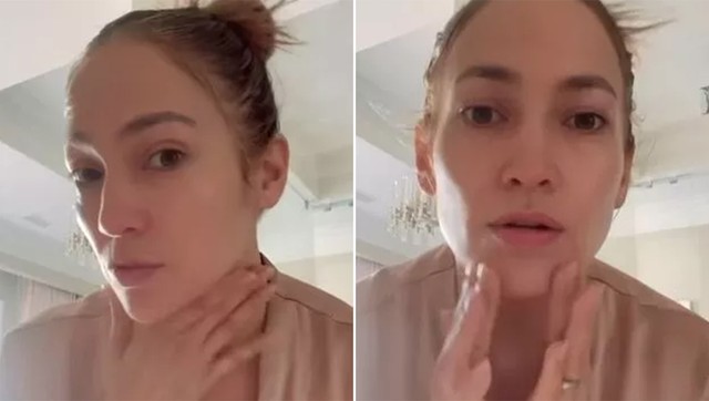 Jennifer Lopez faz vídeo sem filtro e sem make: '54 anos, radiante e feliz'