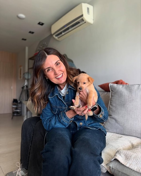 William Bonner posa com o novo integrante da família; veja fotos de ...