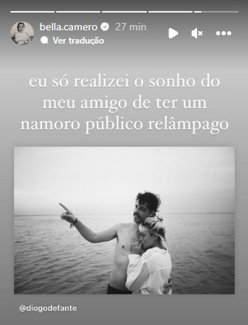 Diogo Defante anuncia fim de 'namoro' horas após assumir relação; Bella ...