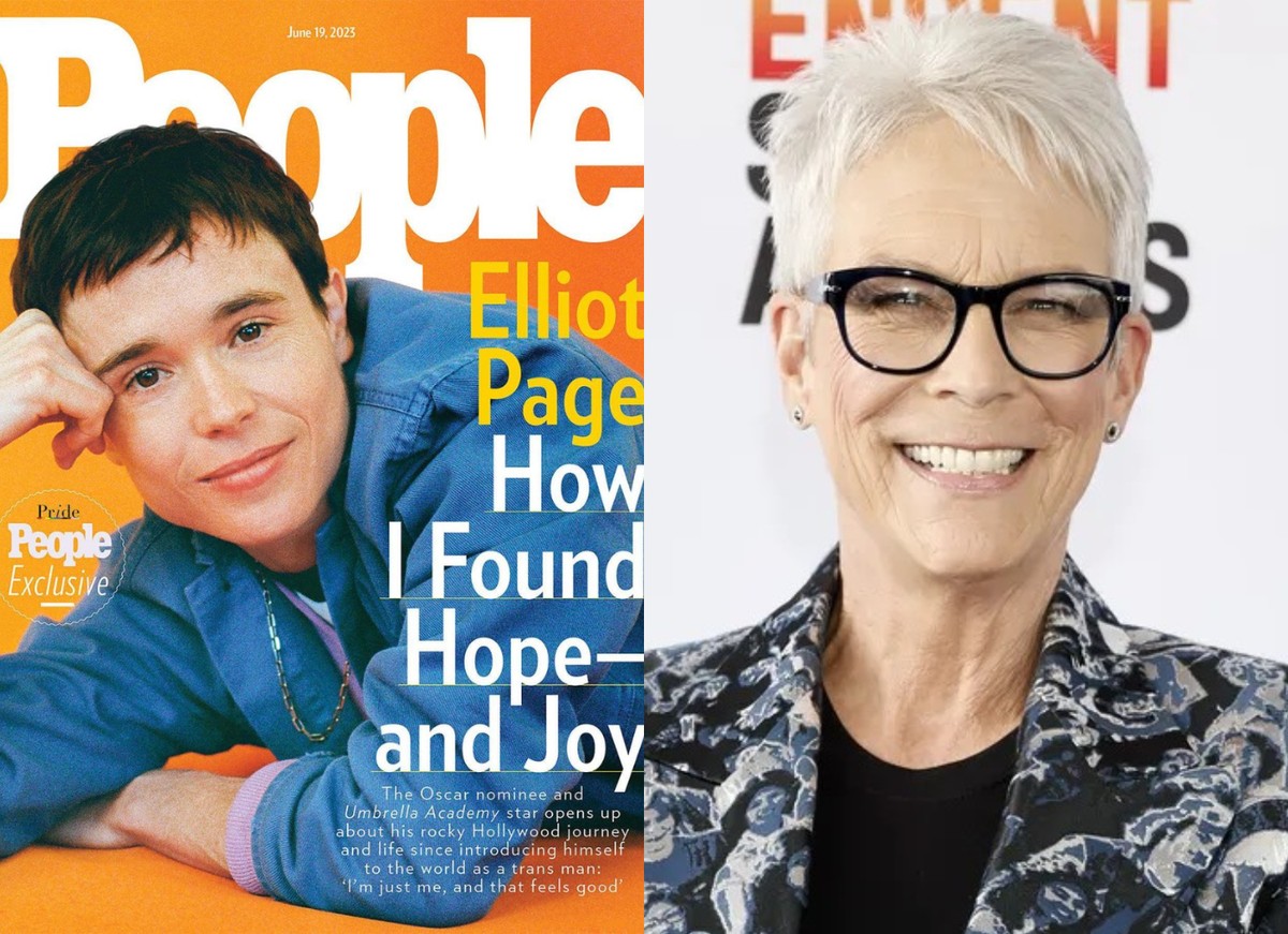 Jamie Lee Curtis celebra capa de Elliot Page no Mês do Orgulho LGBTQIA+ ...