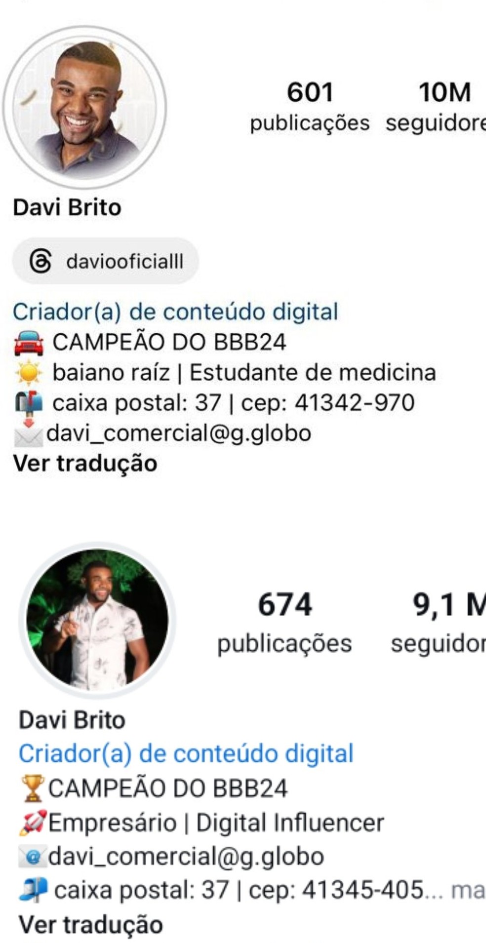 Davi Brito perde 1 milhão de seguidores em três meses - Primeira Hora
