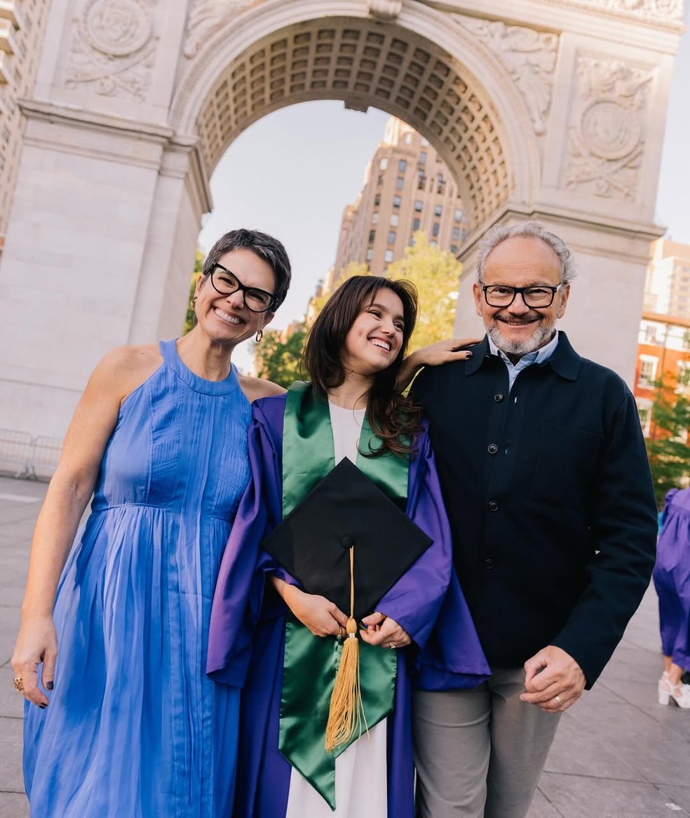 Sandra Annenberg e Ernesto Paglia celebram formatura da filha nos EUA ...