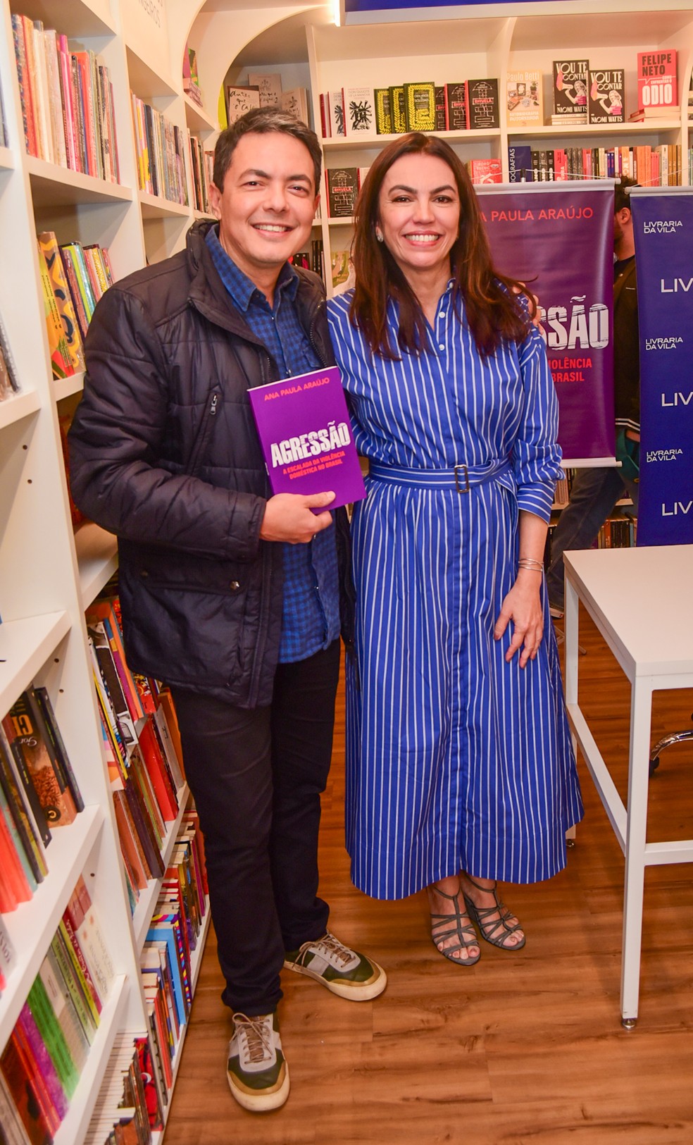 Ana Paula Araujo, do 'Bom Dia Brasil', lança livro, e recebe a filha e ...