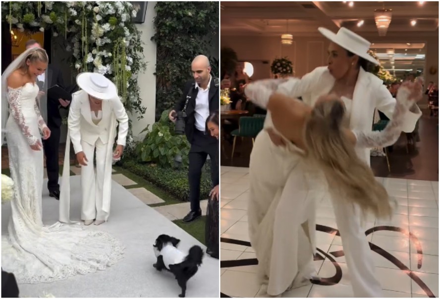 Entrada de cachorro e dança coreografada: Veja como foi o casamento de ...