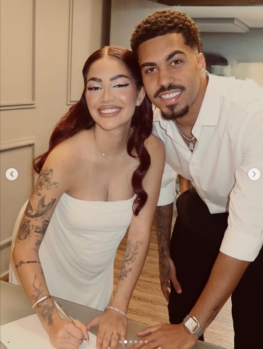 MC Henny e jogador Ruan Santos se casam no civil: 'Minha melhor escolha'