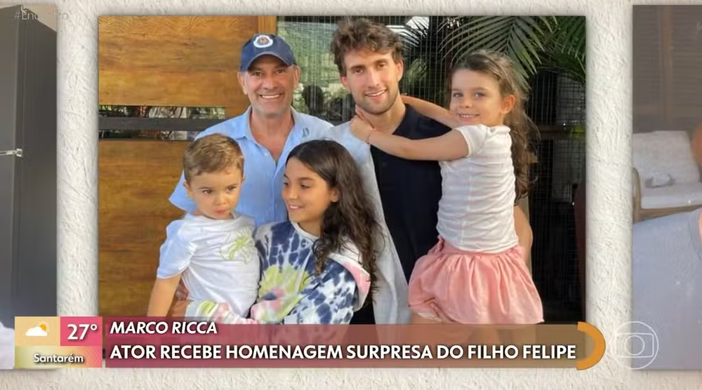 Marco Ricca surpreende público ao mostrar os quatro filhos