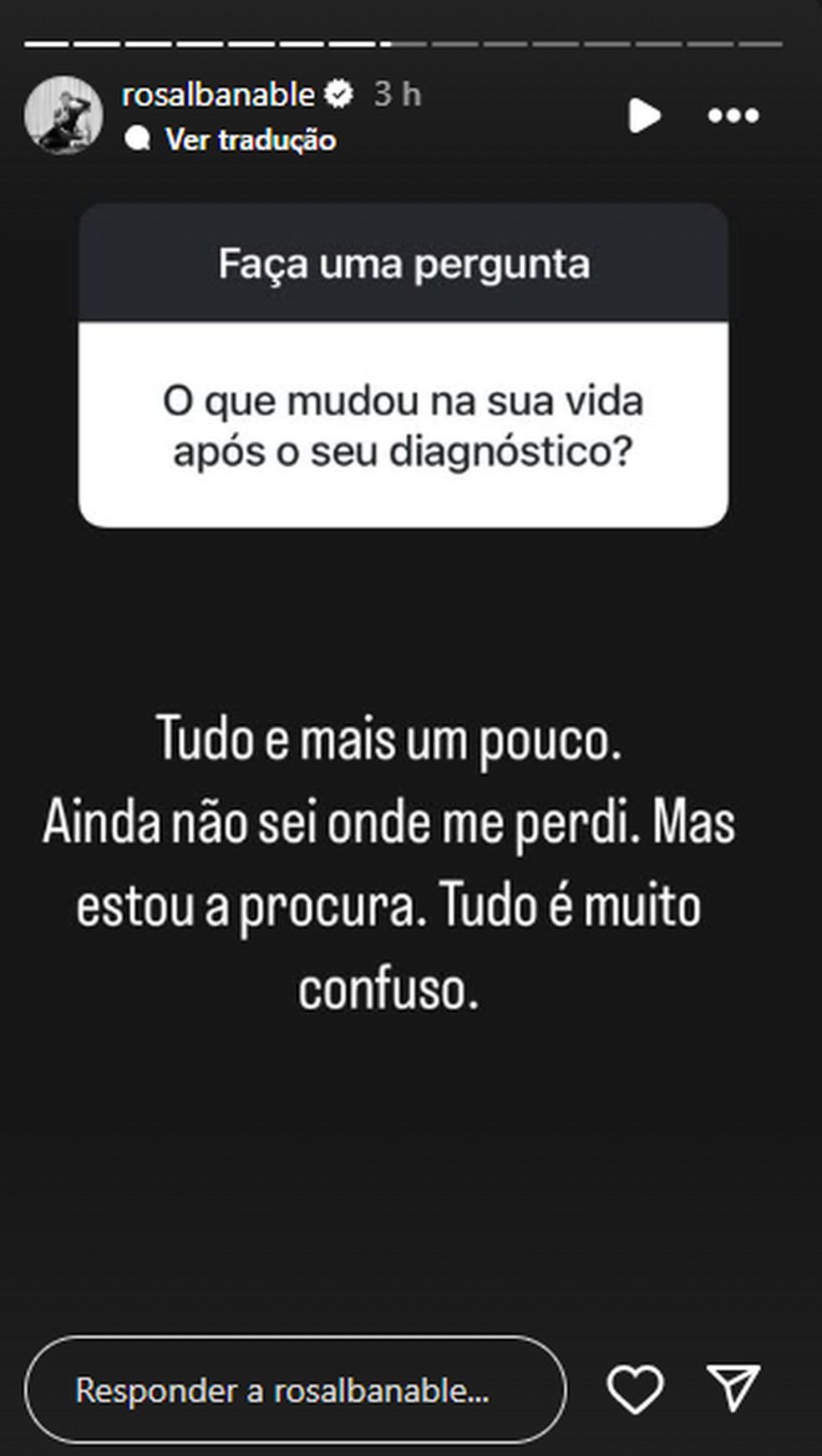 Post de Rosalba Nable — Foto: Reprodução/Instagram