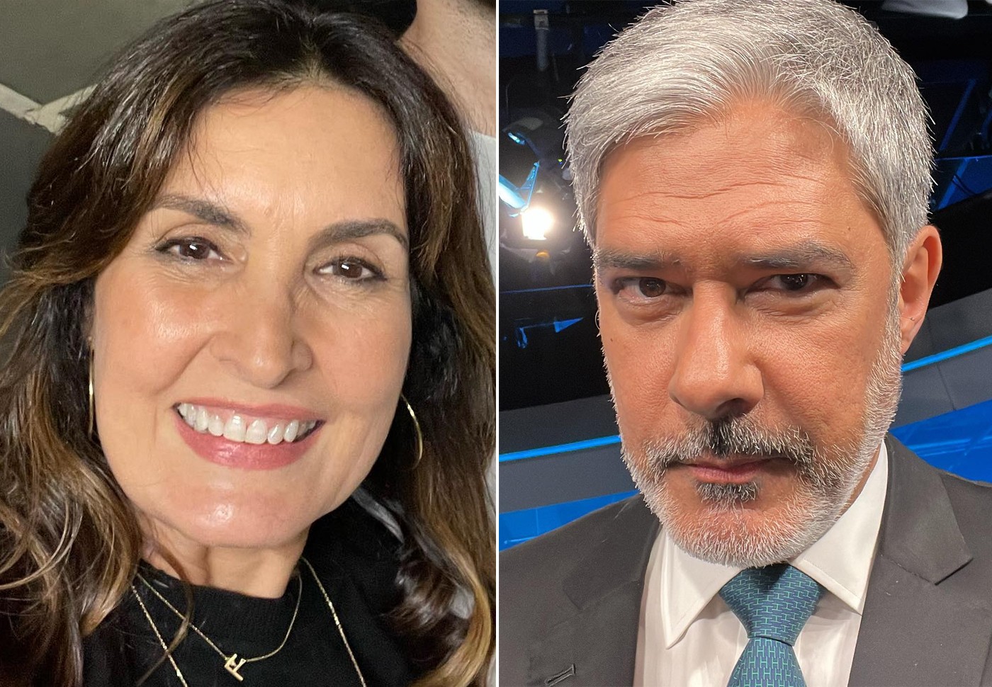 Fátima Bernandes manda recado para William Bonner após anúncio da saída ...