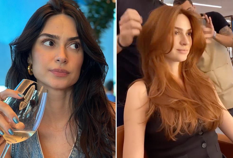 Thaila Ayala muda o visual e fica ruiva: 'Dois dias de transformação'