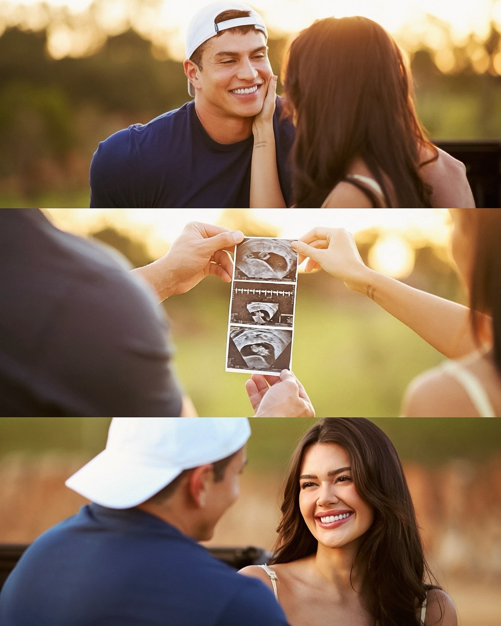 À espera do primeiro filho, Franciny Ehlke mostra evolução da barriga ...