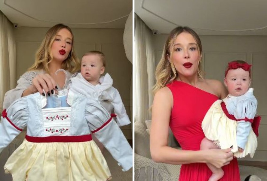 Duda Reis celebra oito meses da filha com festa inspirada em 'Branca de ...