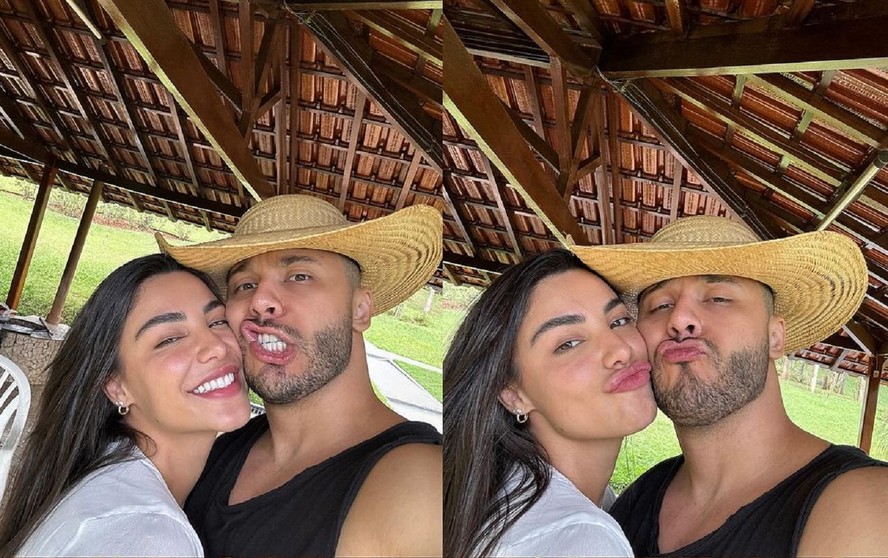 Gabriela Versiani abre álbum com Murilo Huff em fazenda com a família