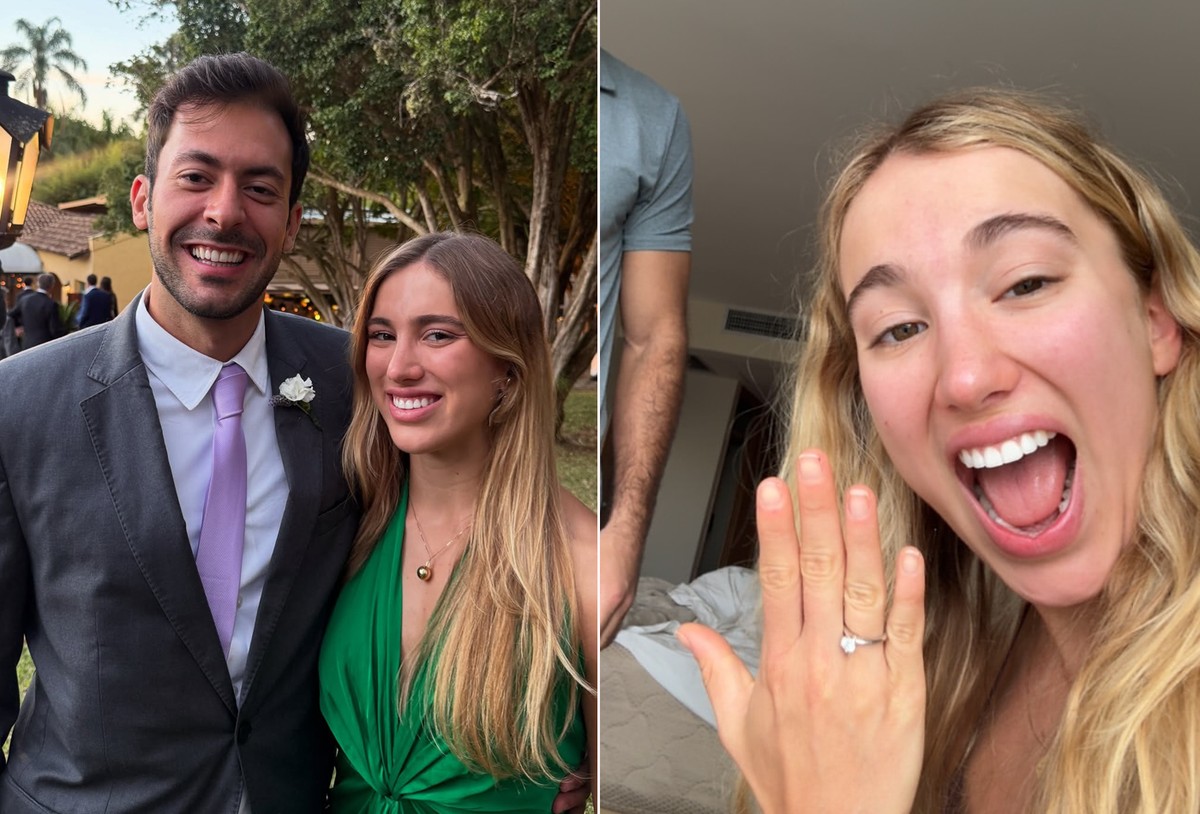Manuela Cit é pedida em casamento pelo namorado; vídeo