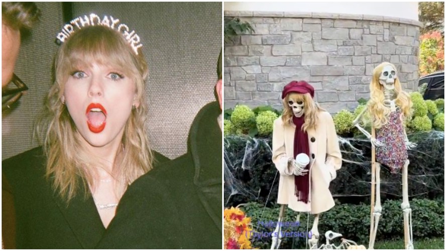 Carreira de Taylor Swift vira tema de decoração de Halloween; veja o vídeo