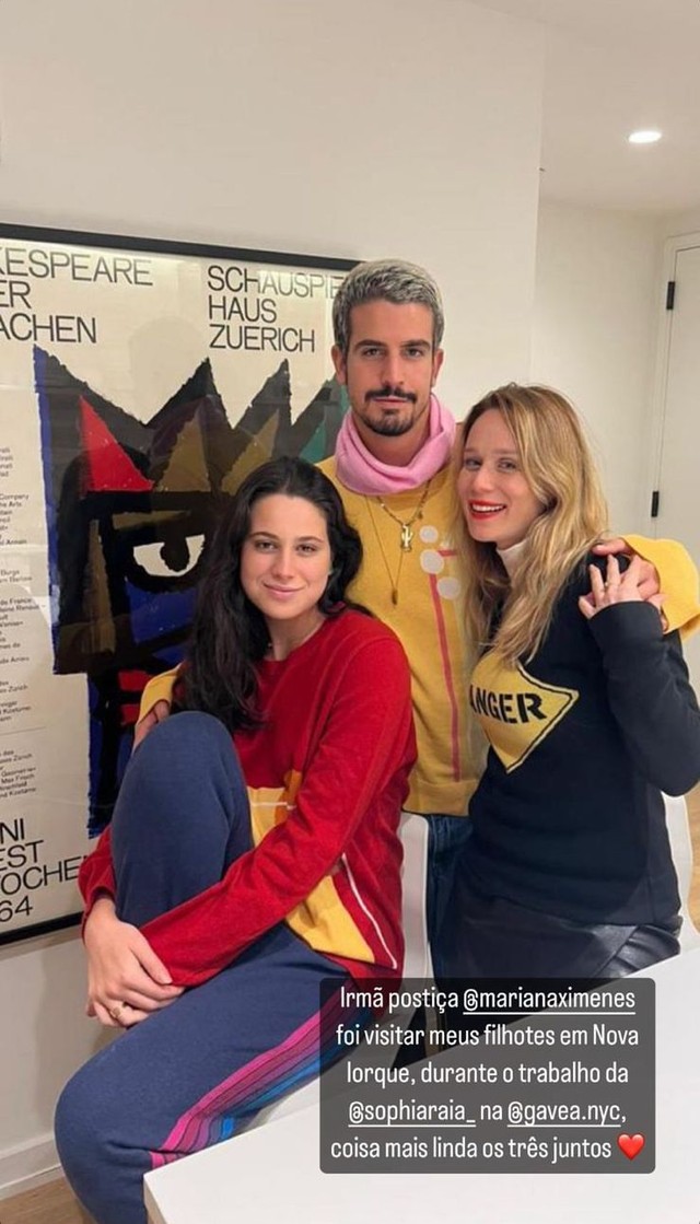 Claudia Raia mostra visita de Mariana Ximenes a Enzo e Sophia em NY ...