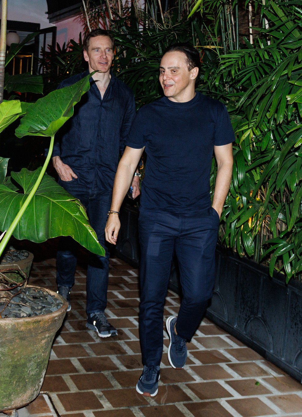Michael Fassbender, o Magneto de 'X- Men', e Felipe Massa curtem jantar ...
