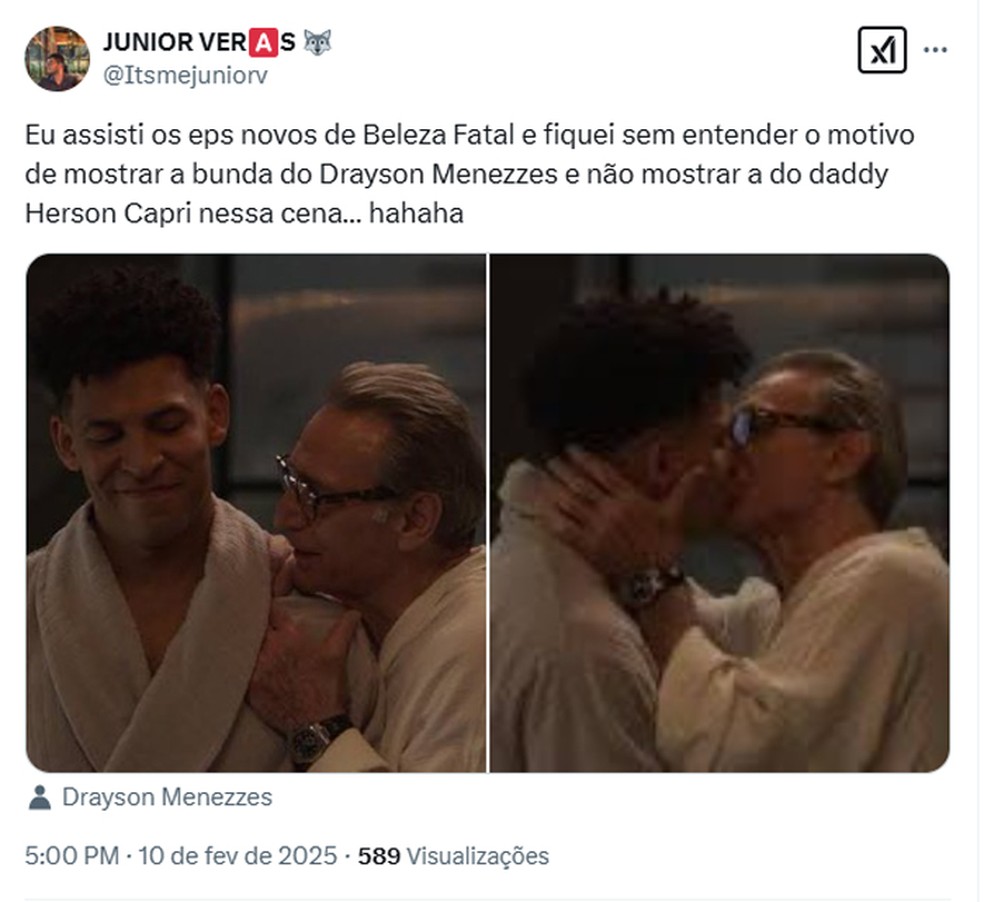 Herson Capri e Drayson Menezzes, irmão de Sheron, protagonizam cenas ...